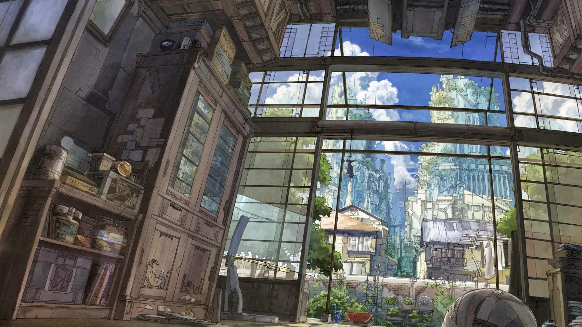 Anime Buildings Wallpapers - Top Free Anime Buildings Backgrounds ...