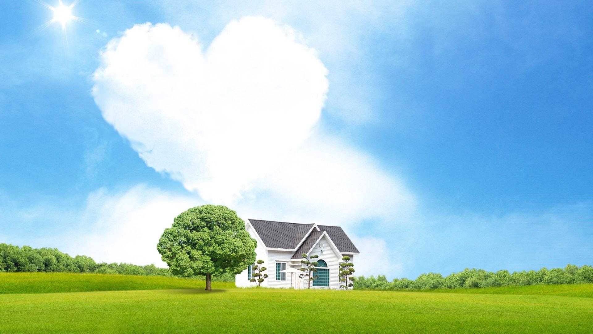 Heart Cloud Wallpapers - Top Free Heart Cloud Backgrounds - WallpaperAccess