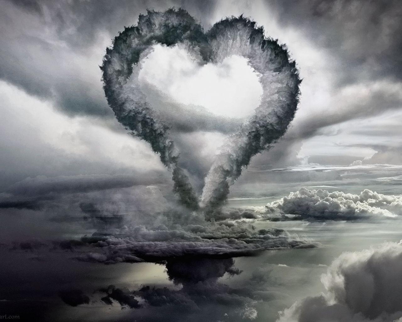 Heart Cloud Wallpapers - Top Free Heart Cloud Backgrounds - WallpaperAccess