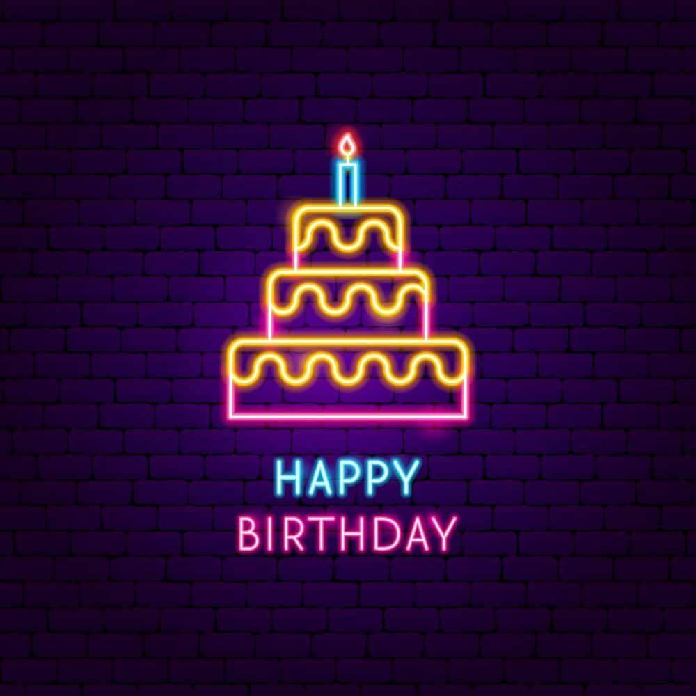 Neon Birthday Wallpapers - Top Free Neon Birthday Backgrounds ...