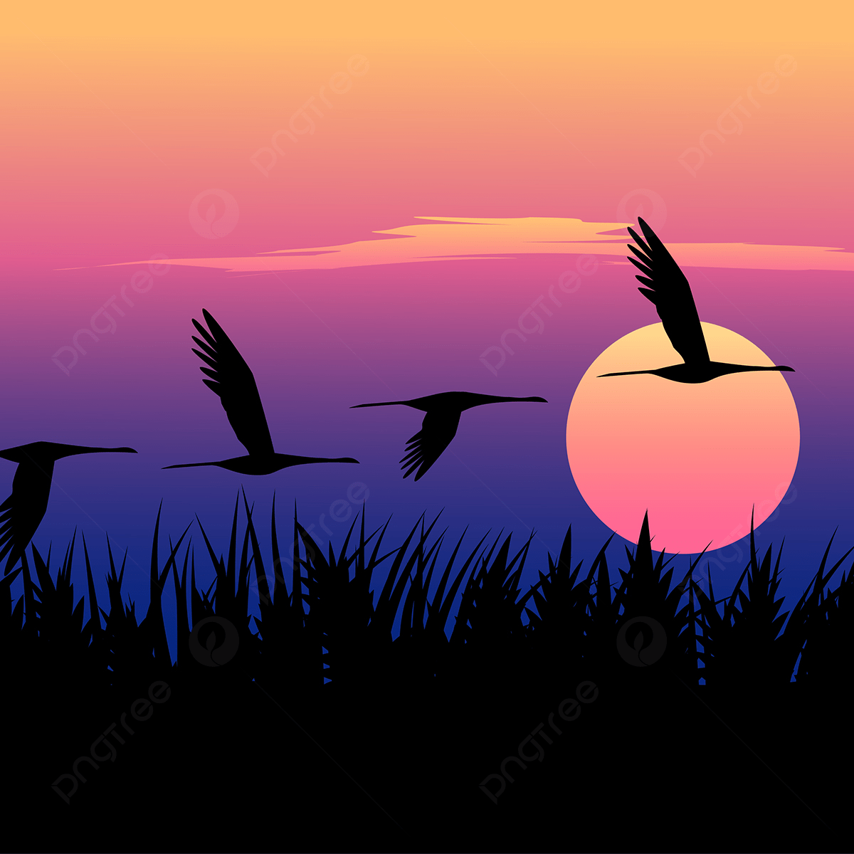 Birds Sunset Wallpapers - Top Free Birds Sunset Backgrounds ...