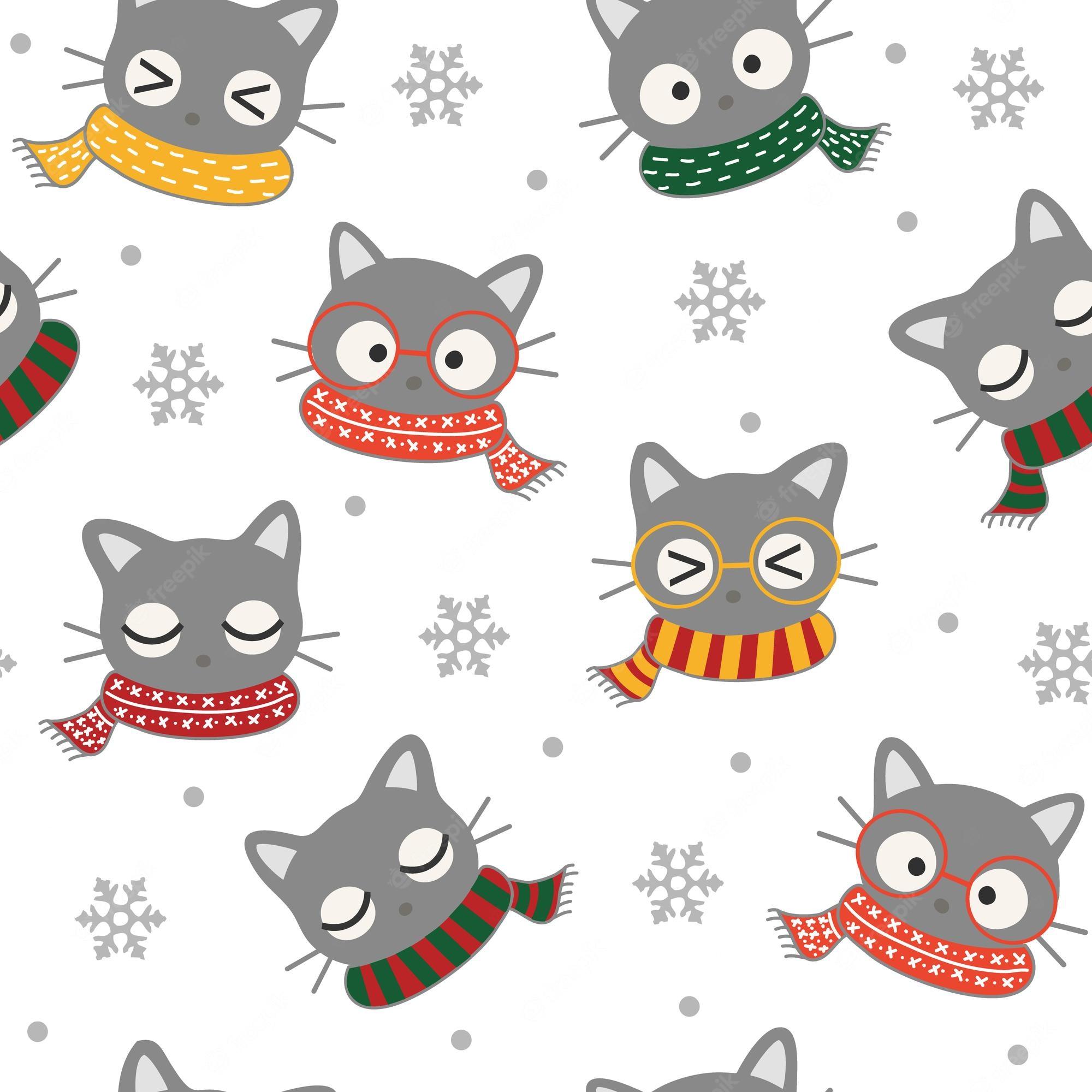 Cat Art Winter Wallpapers - Top Free Cat Art Winter Backgrounds ...