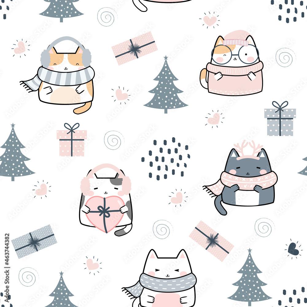 Cat Art Winter Wallpapers - Top Free Cat Art Winter Backgrounds ...