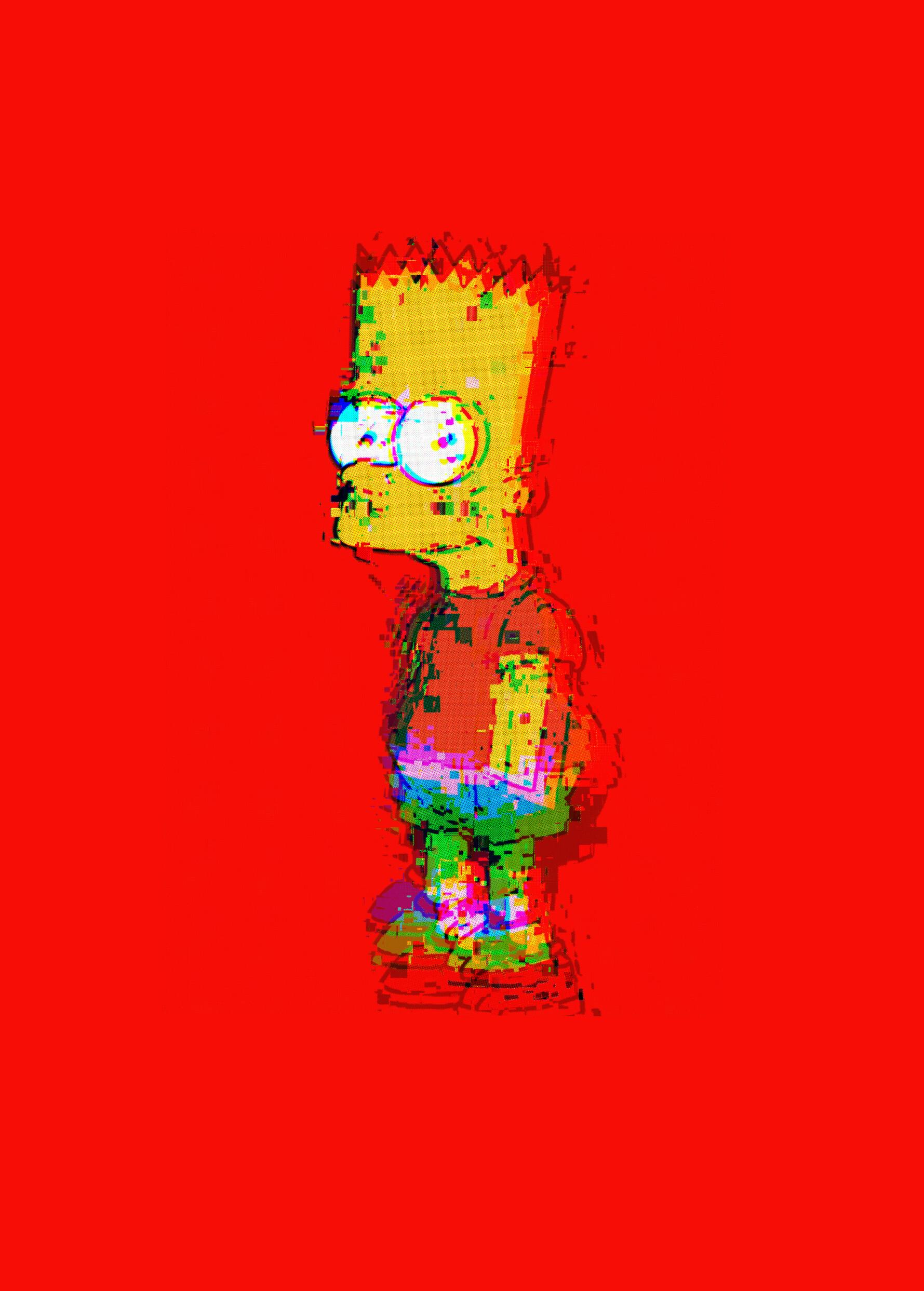 Glitch Simpsons Wallpapers - Top Free Glitch Simpsons Backgrounds ...