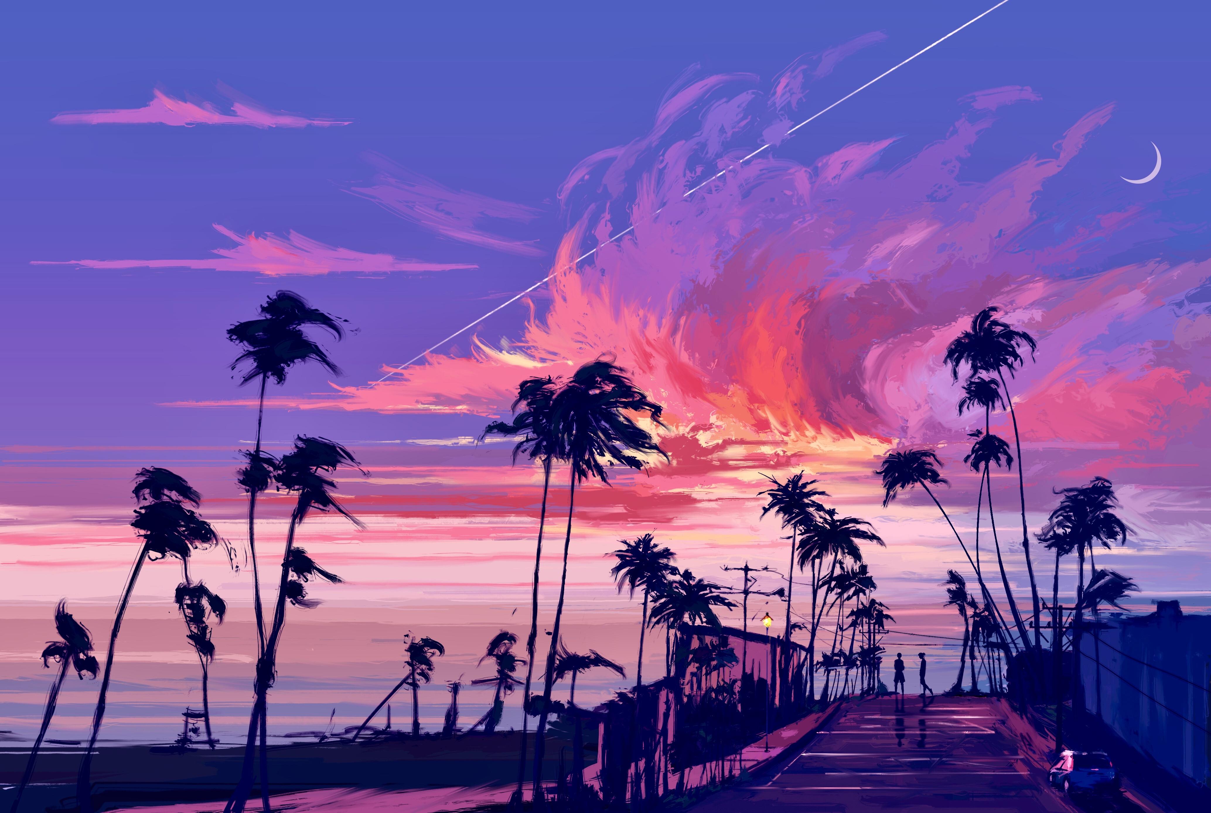 Palm Tree Art Wallpapers - Top Free Palm Tree Art Backgrounds ...