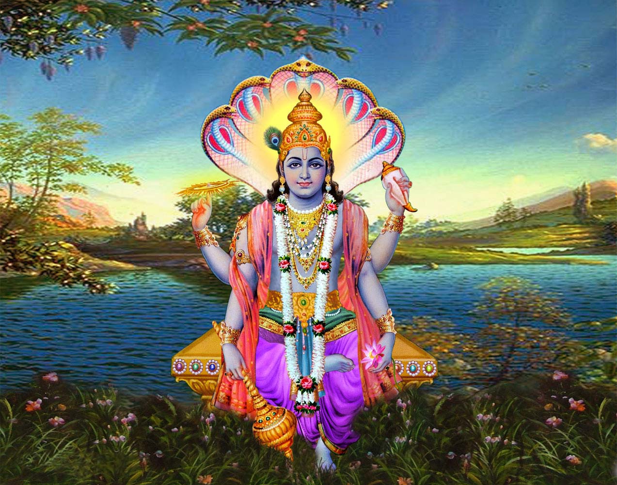 Lord Narayan Wallpapers - Top Free Lord Narayan Backgrounds - WallpaperAccess