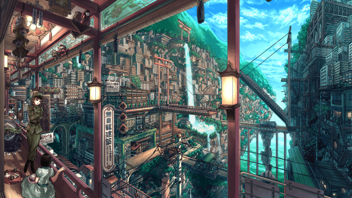 Town Scenery Anime Wallpapers - Top Free Town Scenery Anime Backgrounds ...