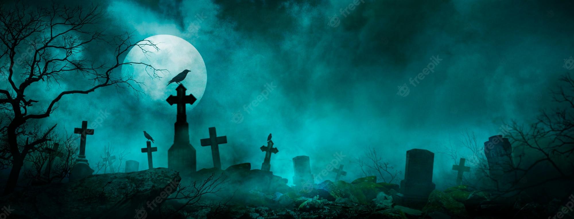 Spooky Graveyard Wallpapers - Top Free Spooky Graveyard Backgrounds ...