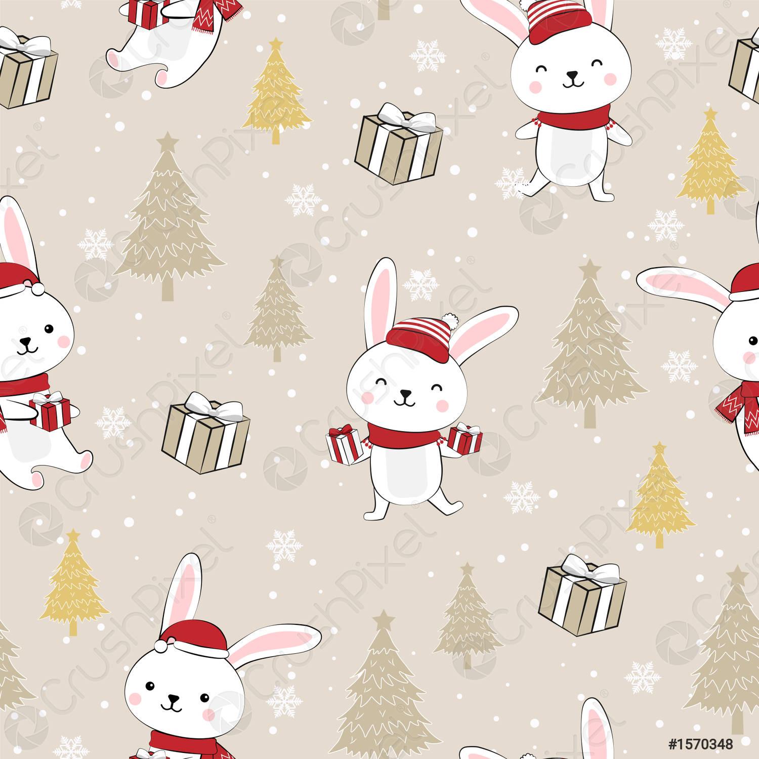 Christmas Bunny Wallpapers - Top Free Christmas Bunny Backgrounds ...