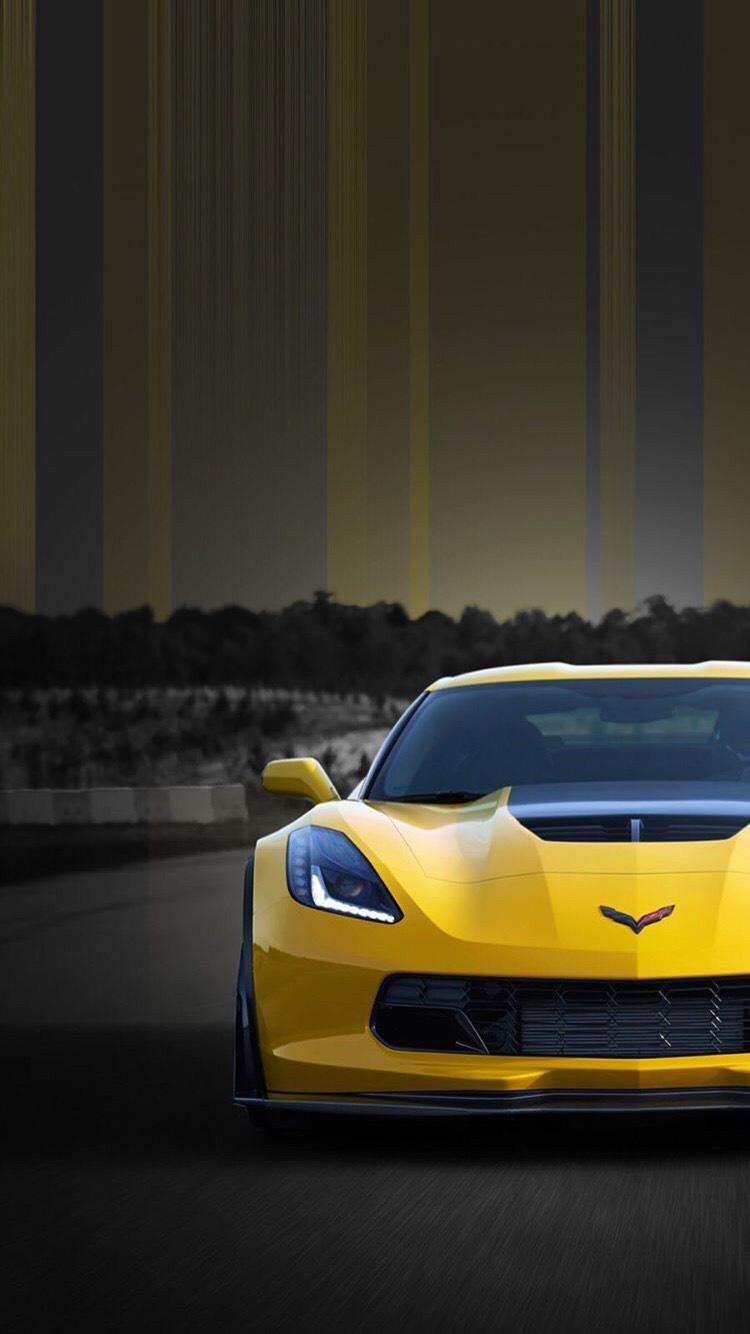 Yellow Corvette Wallpapers - Top Free Yellow Corvette Backgrounds ...
