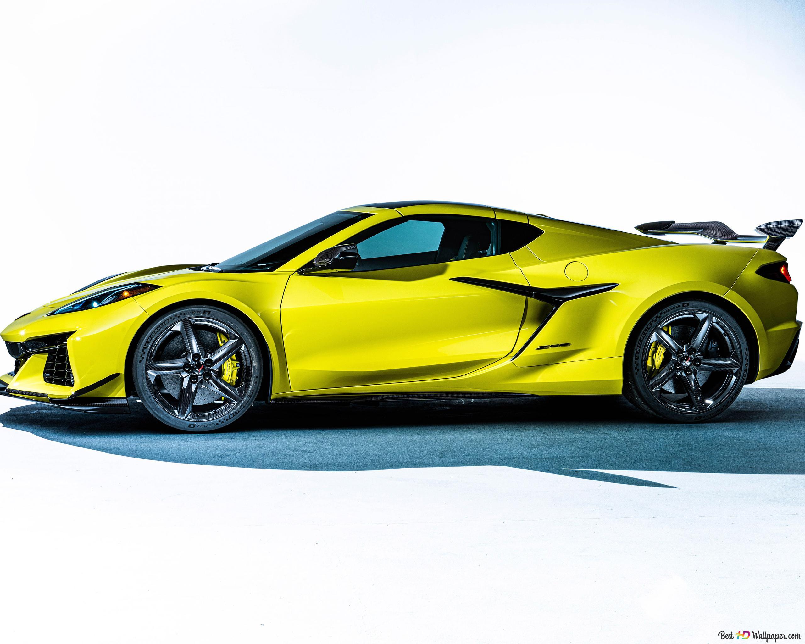 Yellow Corvette Wallpapers - Top Free Yellow Corvette Backgrounds ...