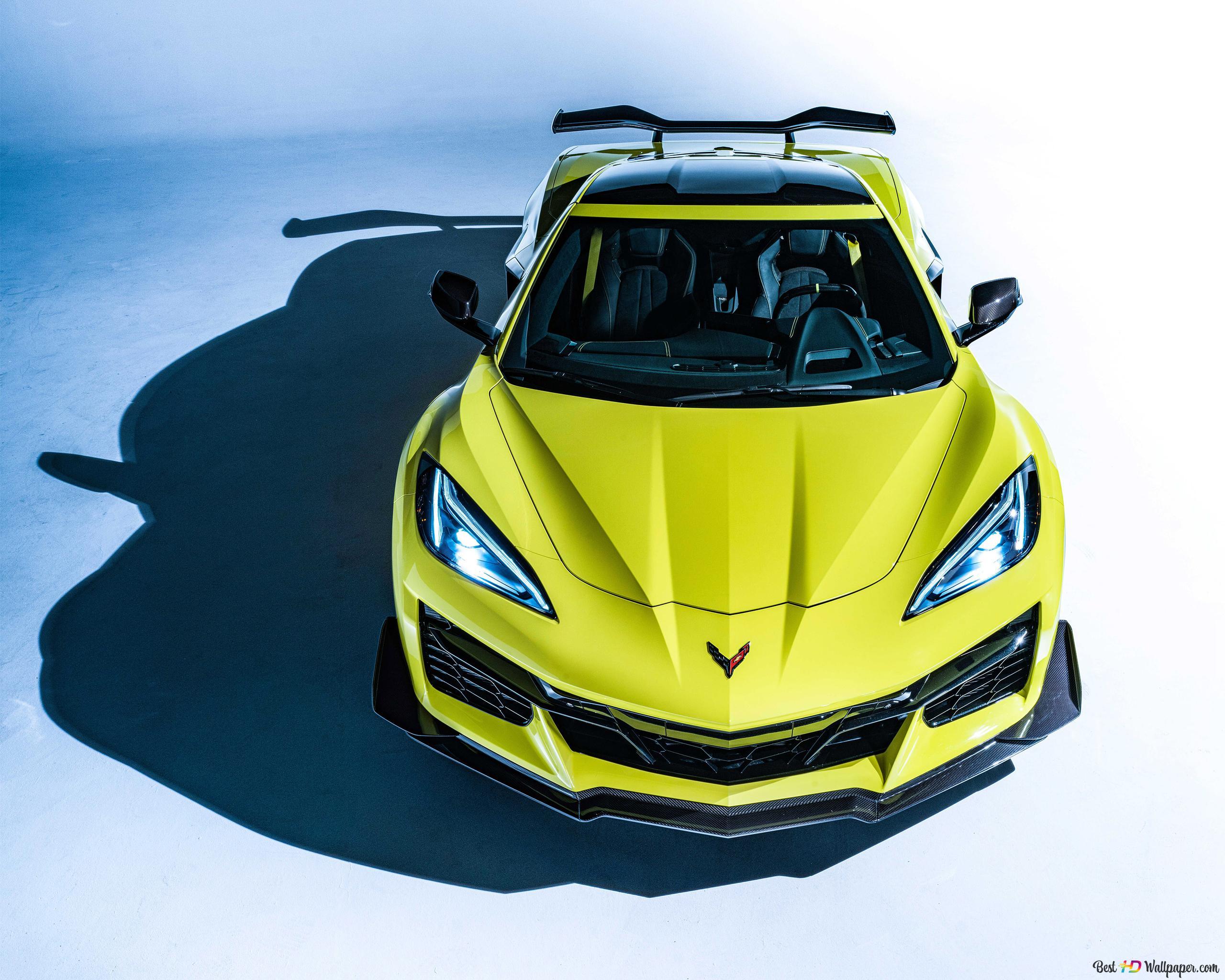 Yellow Corvette Wallpapers - Top Free Yellow Corvette Backgrounds ...