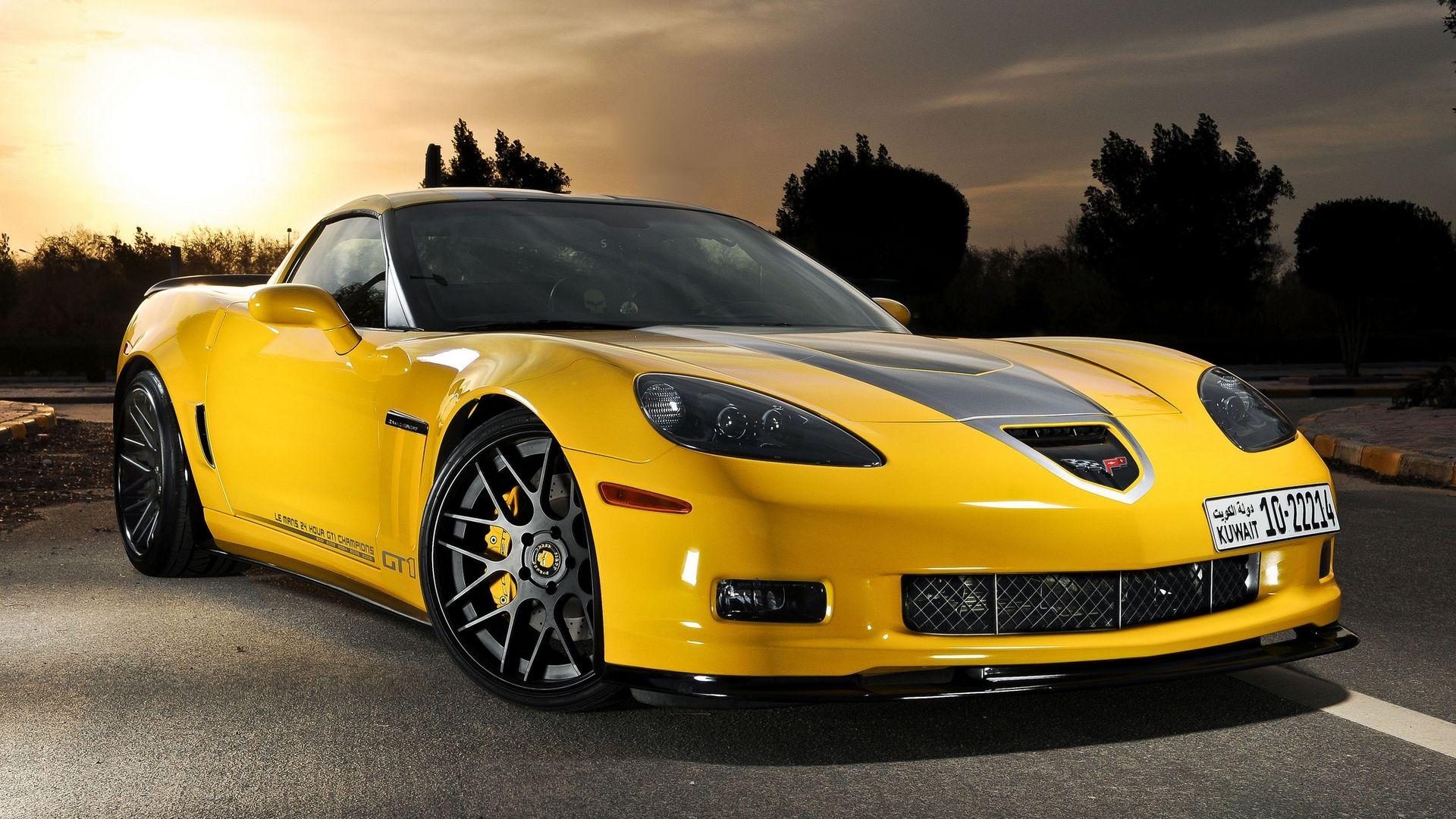 Yellow Corvette Wallpapers - Top Free Yellow Corvette Backgrounds ...