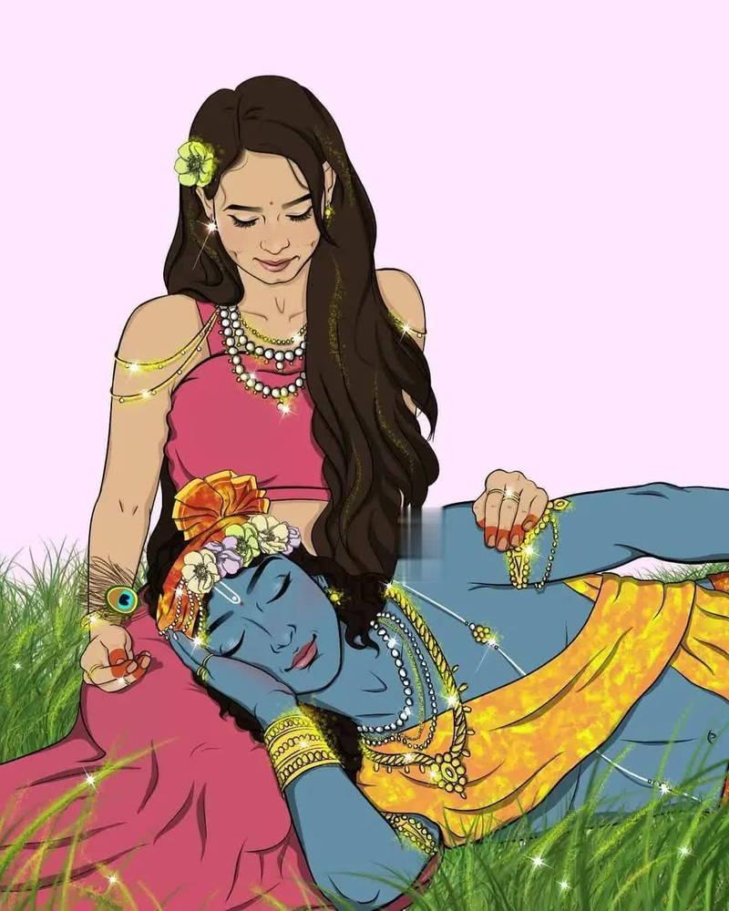 Radha Krishna Cartoon Wallpapers - Top Free Radha Krishna Cartoon ...