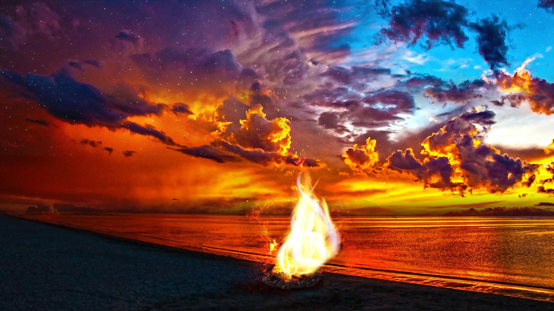Beach Campfire Wallpapers - Top Free Beach Campfire Backgrounds ...