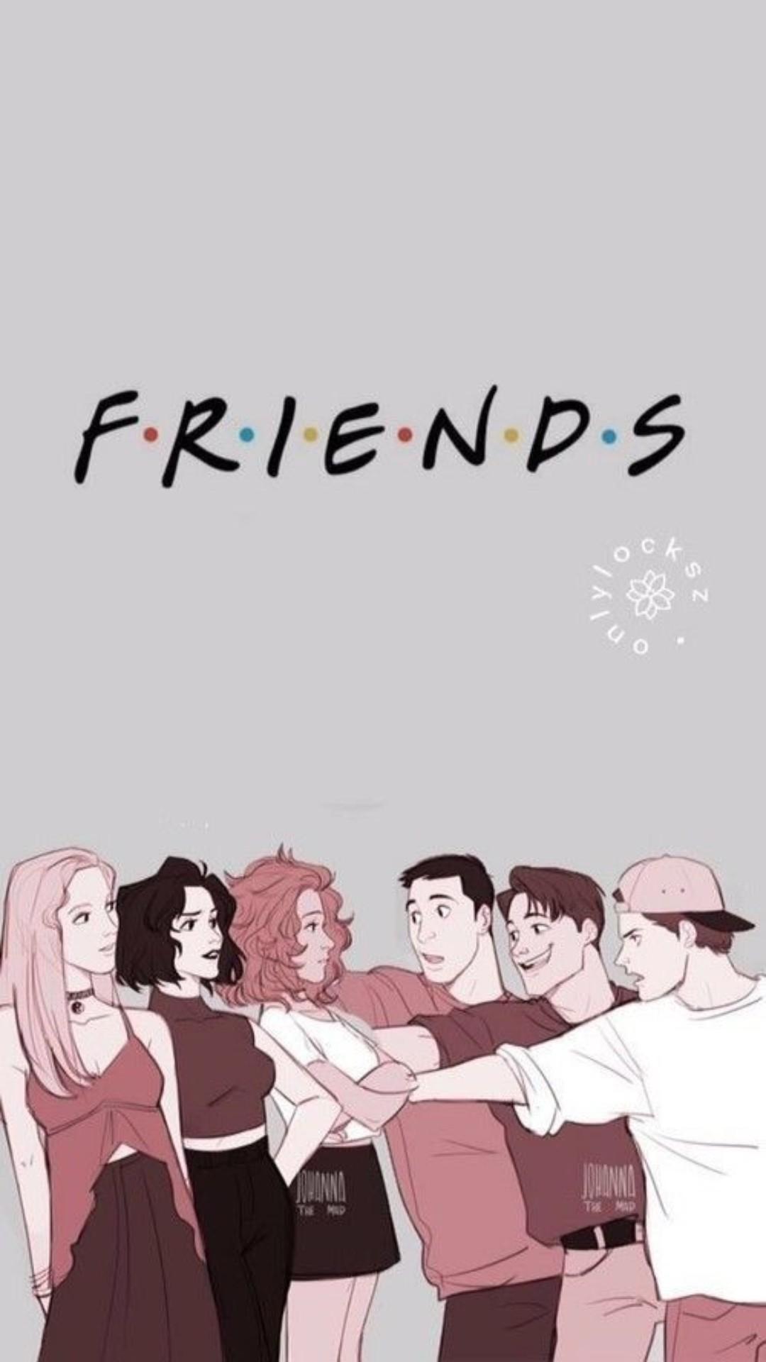 Friends TV Show Cartoon Wallpapers - Top Free Friends TV Show Cartoon ...