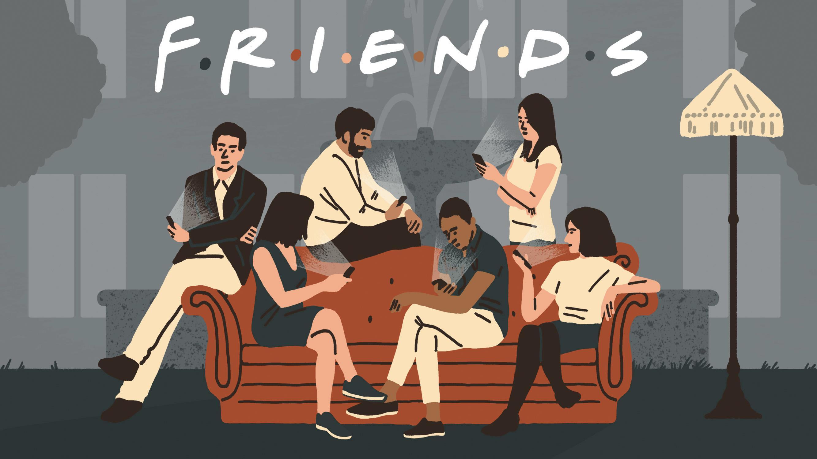 Friends TV Show Cartoon Wallpapers - Top Free Friends TV Show Cartoon ...