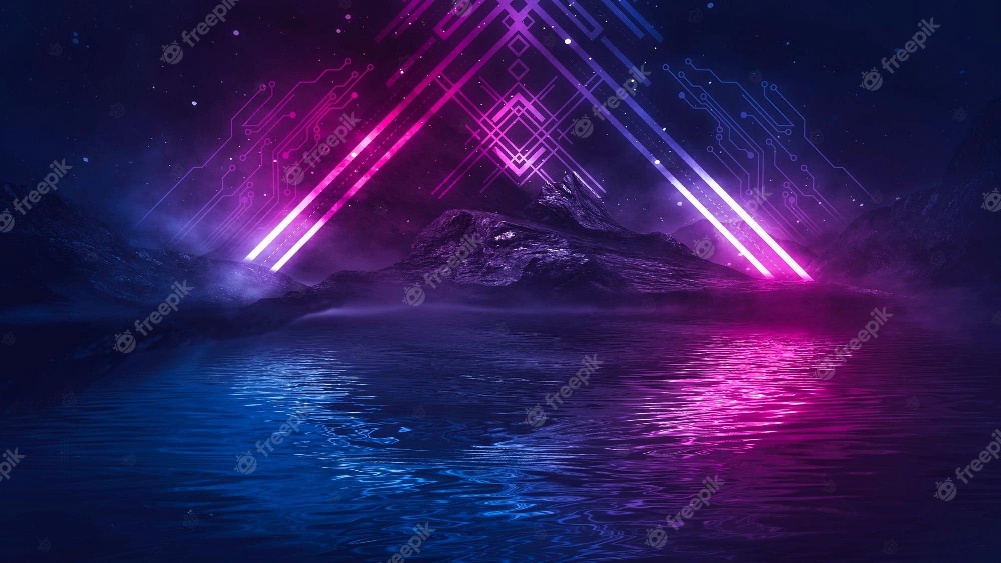 Neon Water Wallpapers - Top Free Neon Water Backgrounds - WallpaperAccess