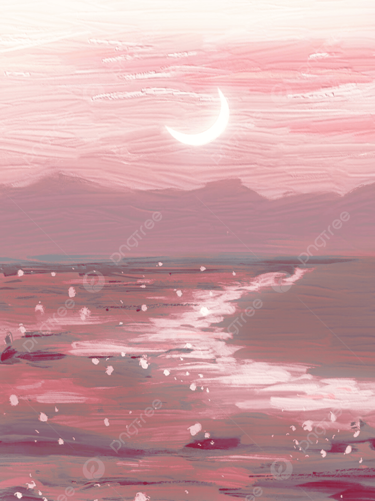 Pink Moon Aesthetic Wallpapers - Top Free Pink Moon Aesthetic ...