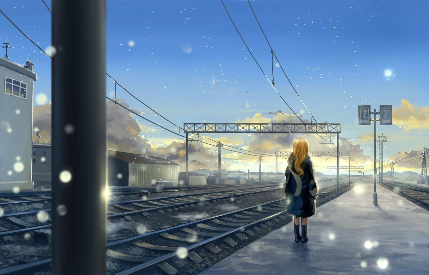 Snow Scenery Anime Wallpapers - Top Free Snow Scenery Anime Backgrounds ...