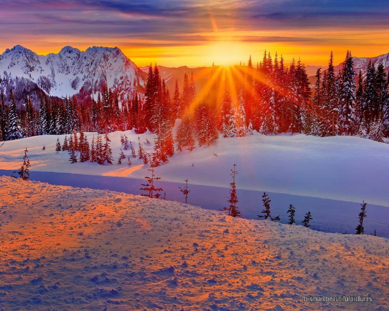 Red Snow Sunset Wallpapers - Top Free Red Snow Sunset Backgrounds ...