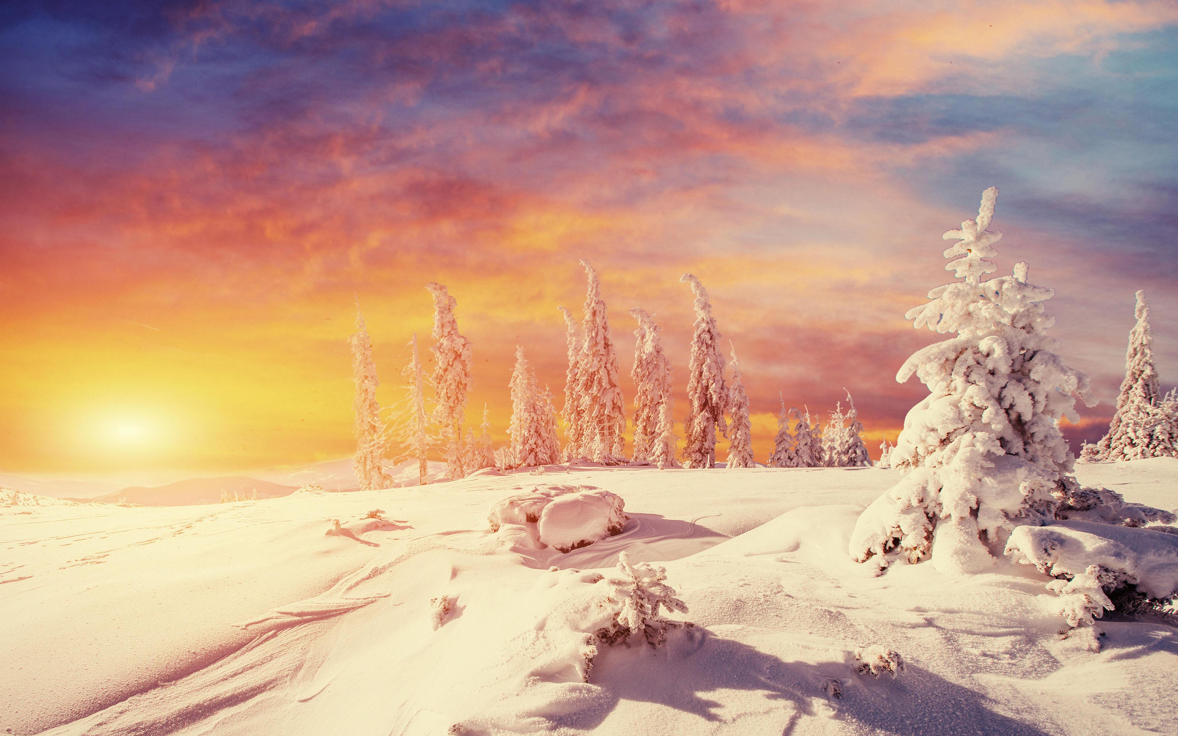 Red Snow Sunset Wallpapers - Top Free Red Snow Sunset Backgrounds ...