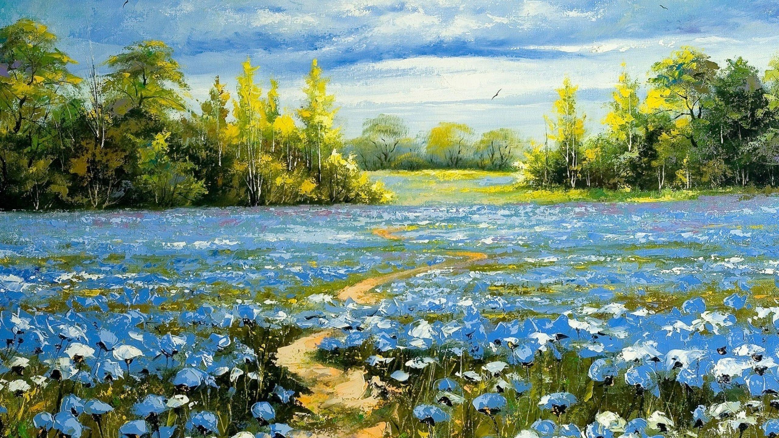 Floral Painting Desktop Wallpapers - Top Free Floral Painting Desktop ...