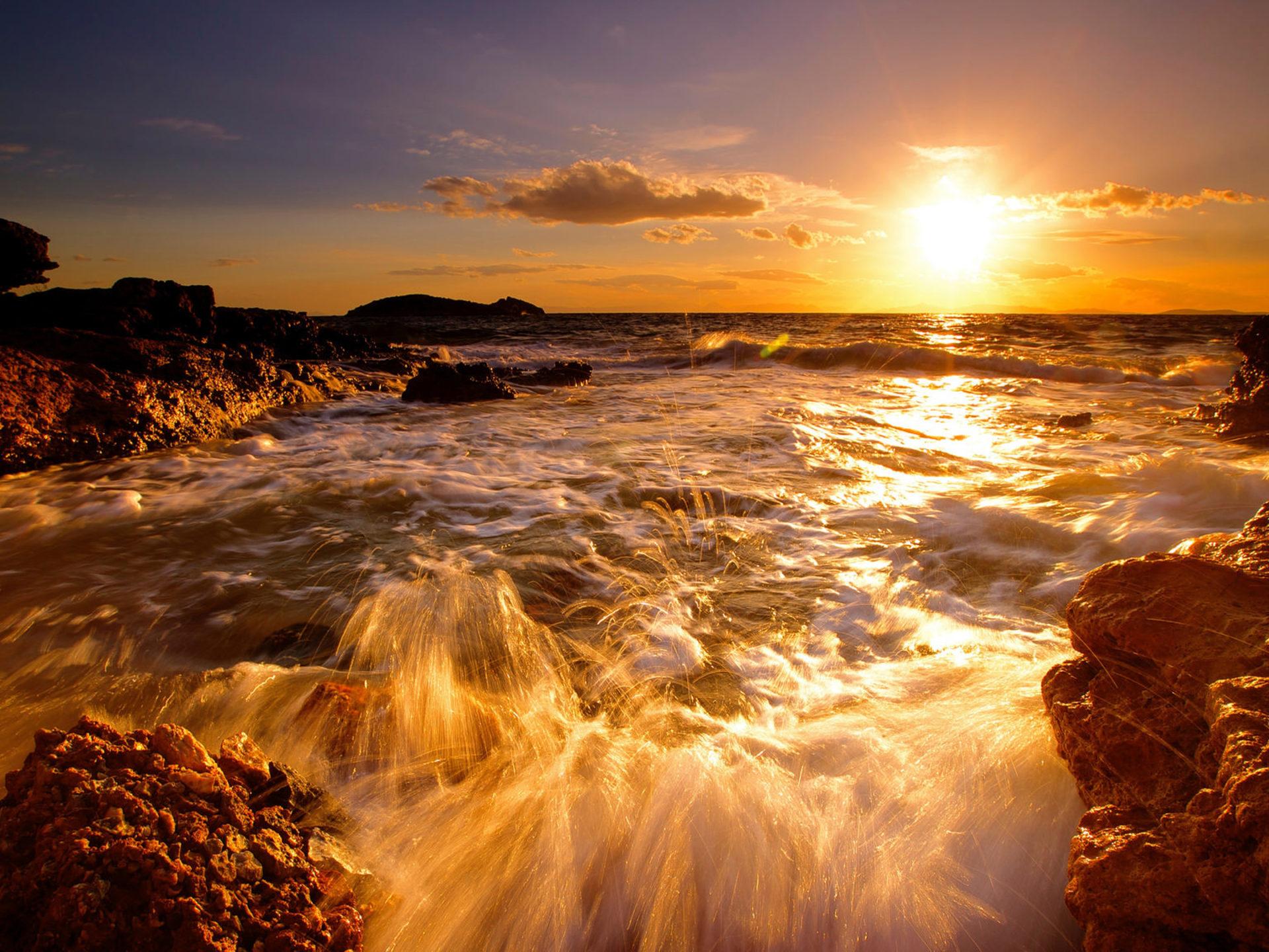 Orange Ocean Wallpapers - Top Free Orange Ocean Backgrounds ...