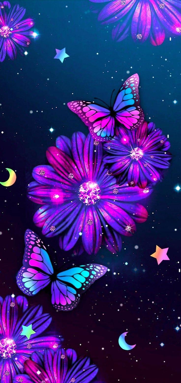 Neon Purple Butterfly Wallpapers - Top Free Neon Purple Butterfly ...