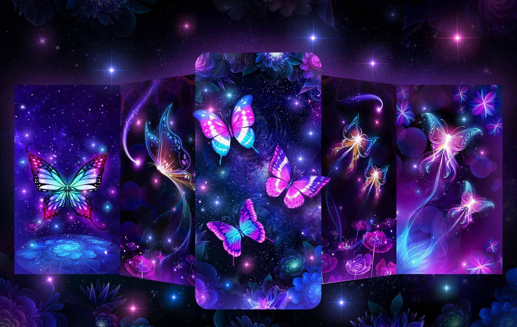 Neon Purple Butterfly Wallpapers - Top Free Neon Purple Butterfly ...