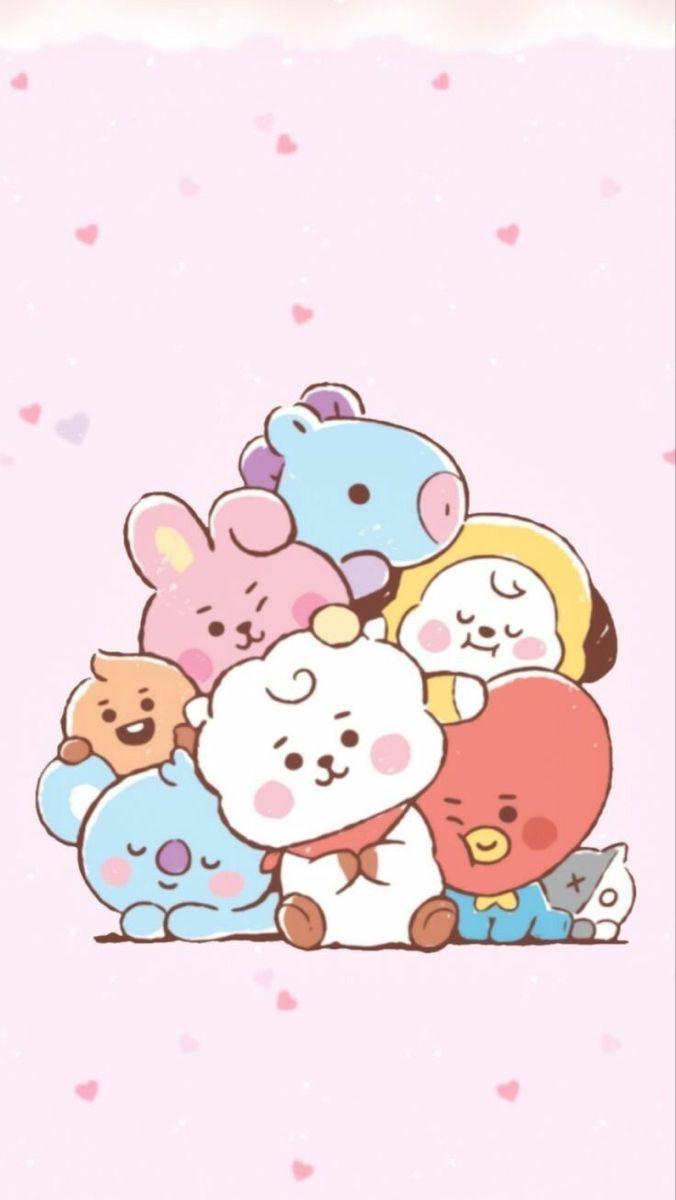 BT21 Pastel Wallpapers - Top Free BT21 Pastel Backgrounds - WallpaperAccess