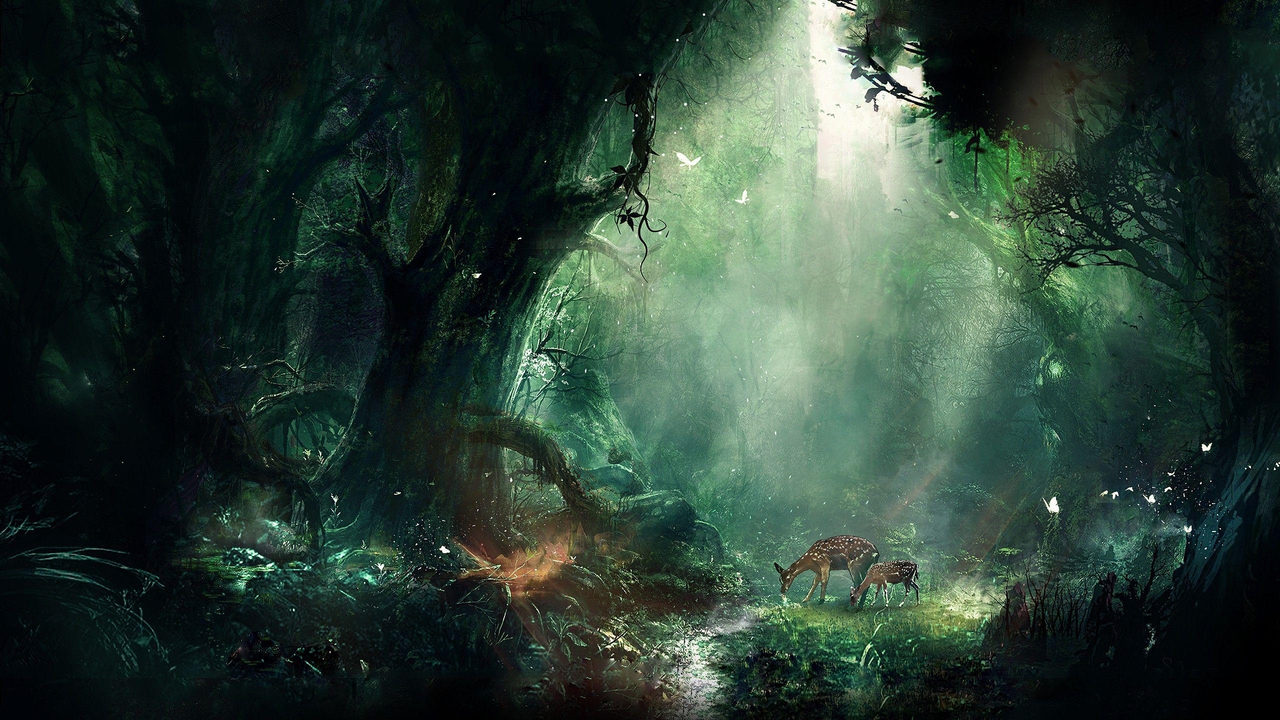 Digital Art Forest Wallpapers - Top Free Digital Art Forest Backgrounds ...