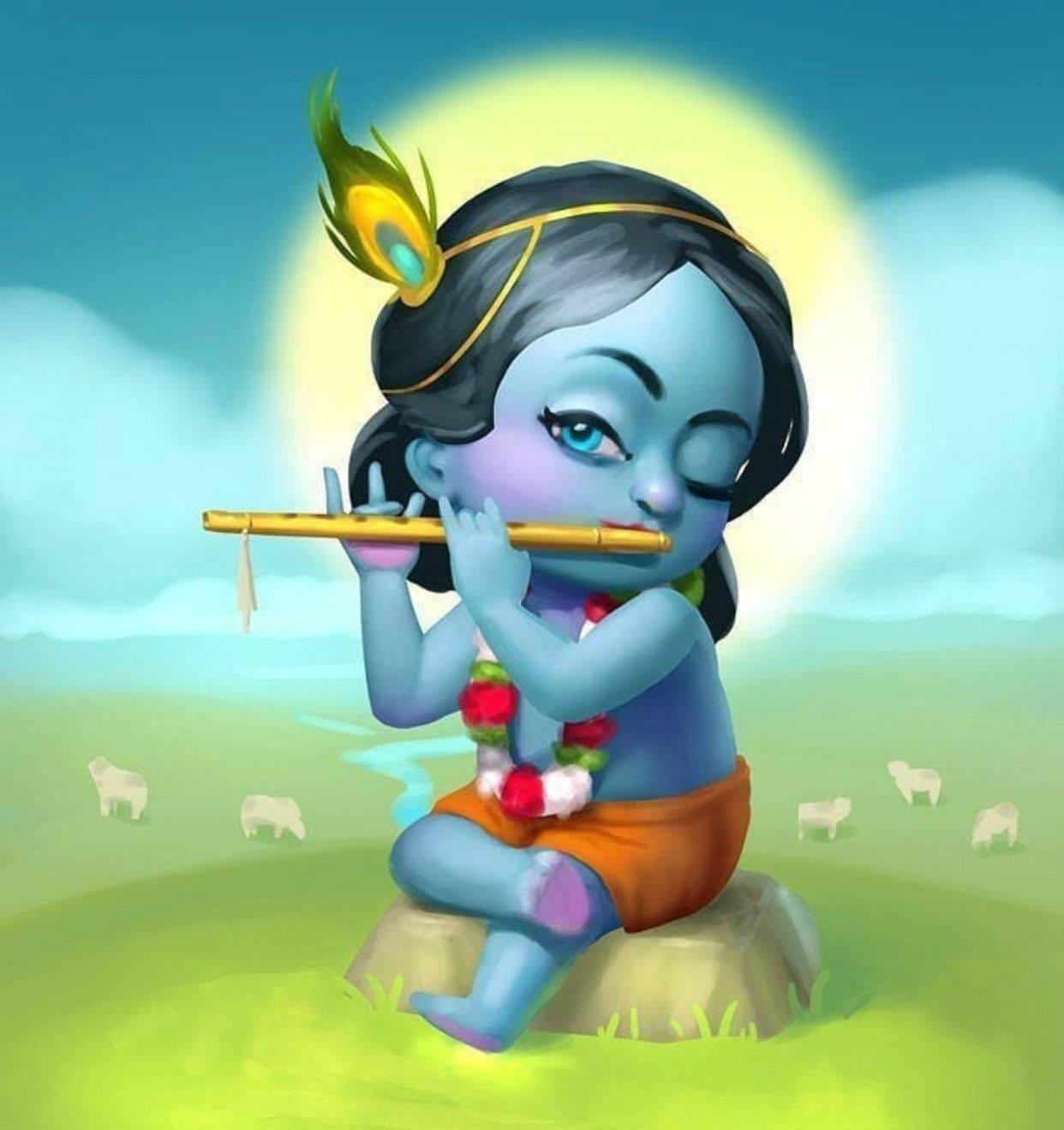 Lord Krishna Cartoon Wallpapers - Top Free Lord Krishna Cartoon ...