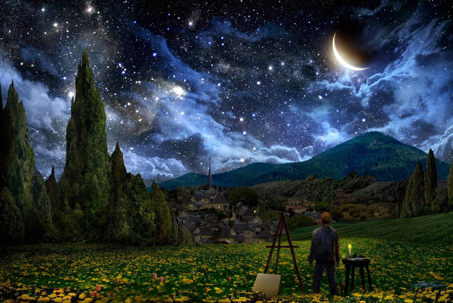 The Starry Night Wallpapers - Top Free The Starry Night Backgrounds ...