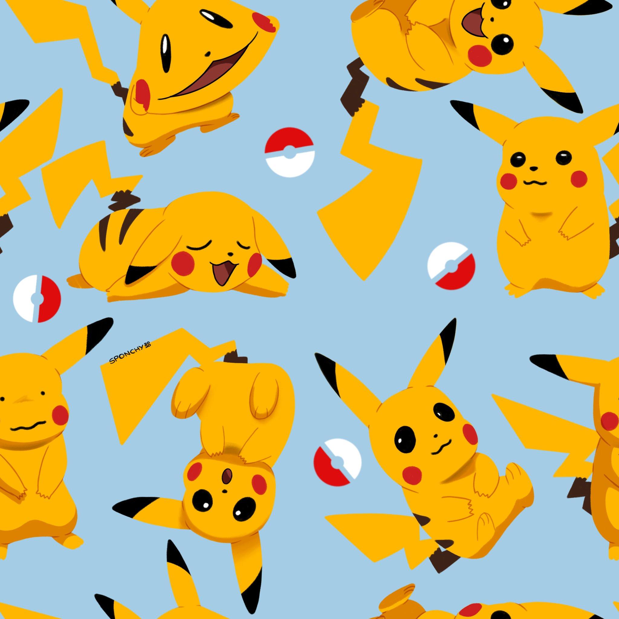 Pikachu Pattern Wallpapers - Top Free Pikachu Pattern Backgrounds ...