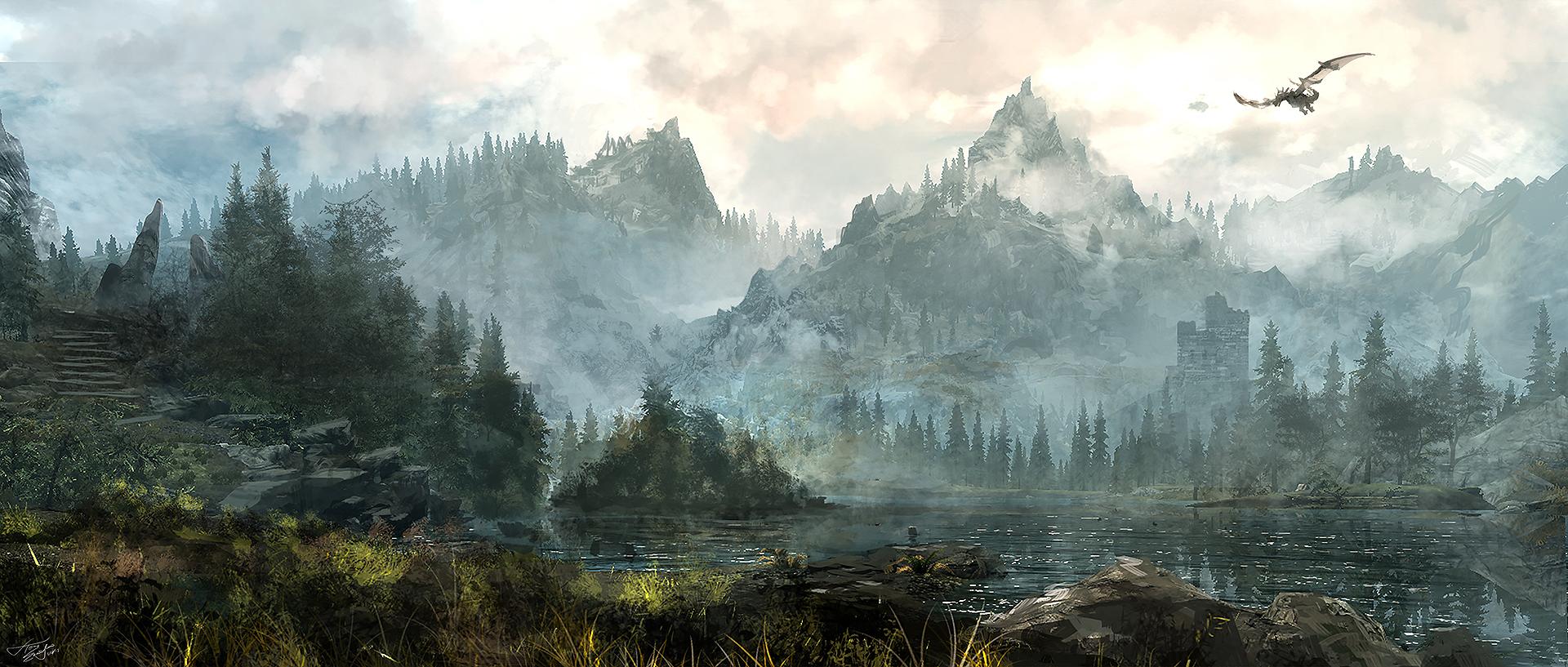Skyrim Art Wallpapers - Top Free Skyrim Art Backgrounds - WallpaperAccess