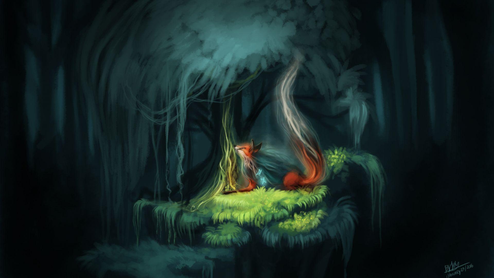 Forest Fox Wallpapers - Top Free Forest Fox Backgrounds - WallpaperAccess
