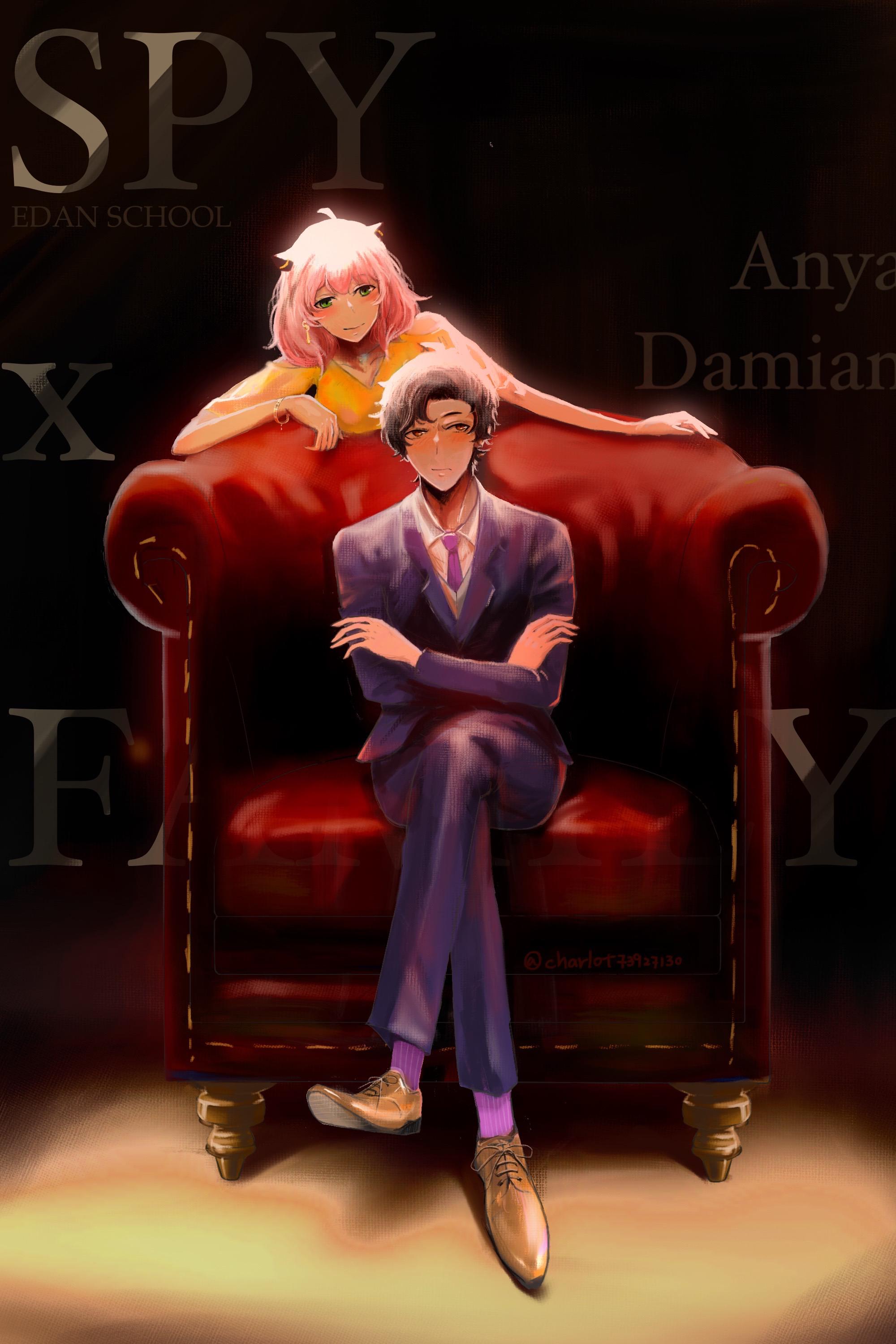 Anya and Damian Wallpapers - Top Free Anya and Damian Backgrounds ...