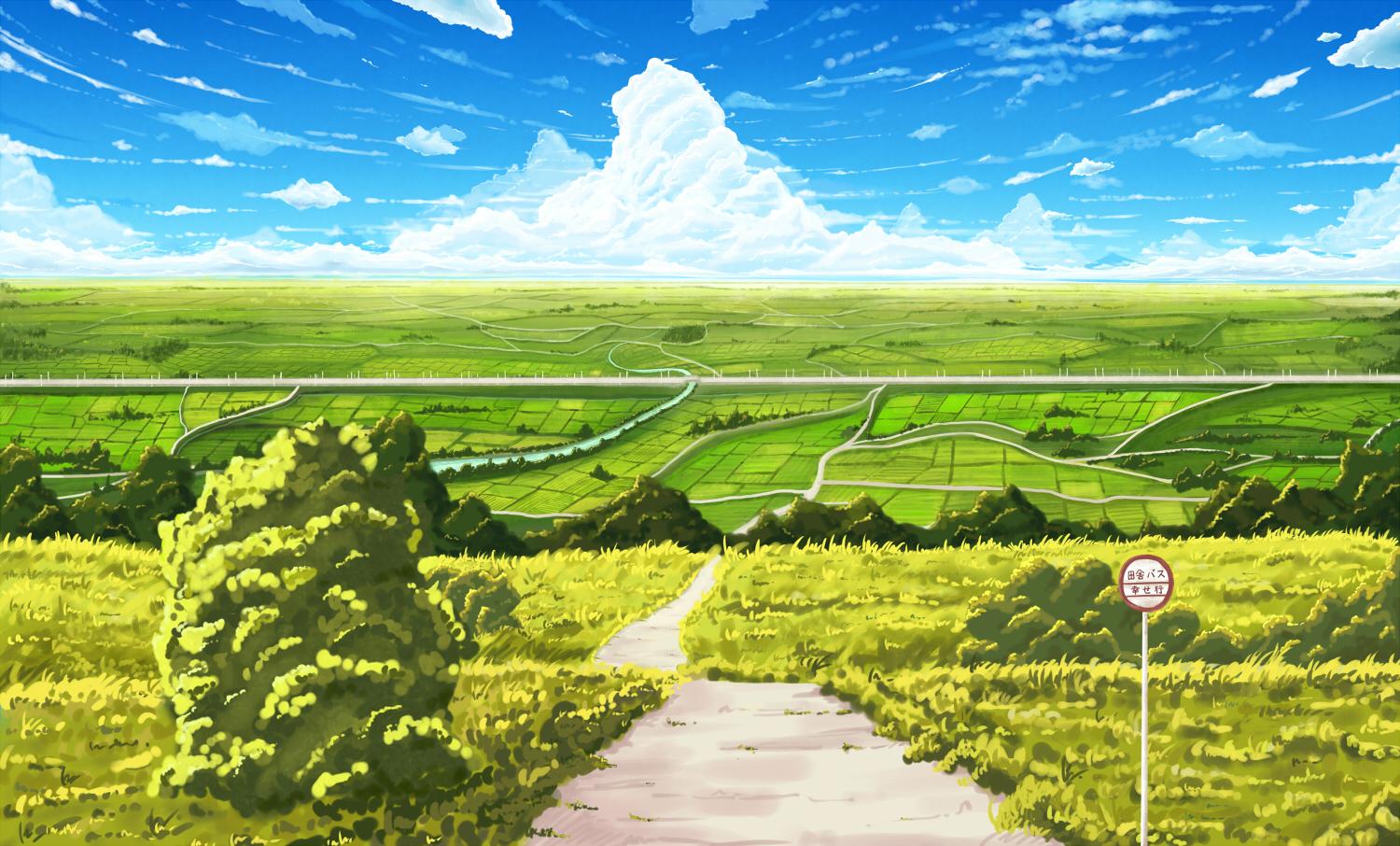Anime Countryside Wallpapers - Top Free Anime Countryside Backgrounds ...