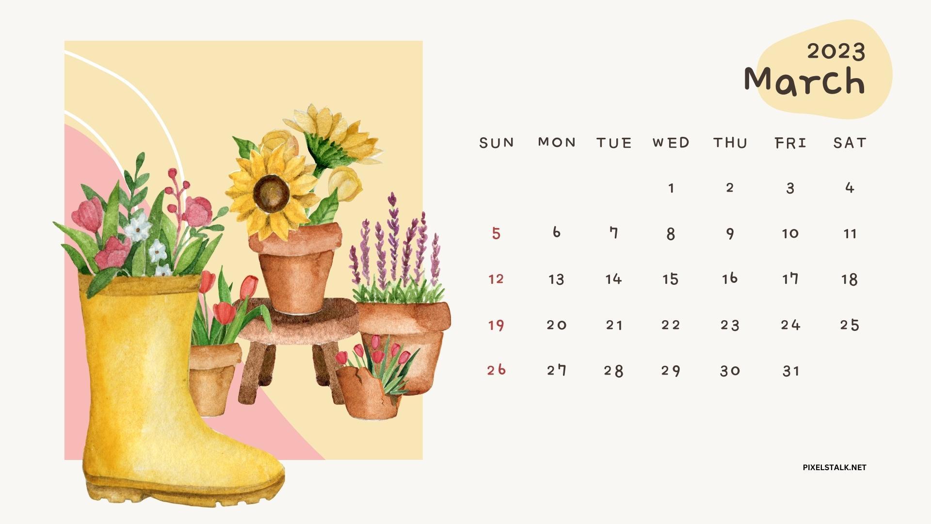 March 2023 Calendar Wallpapers - Top Free March 2023 Calendar ...