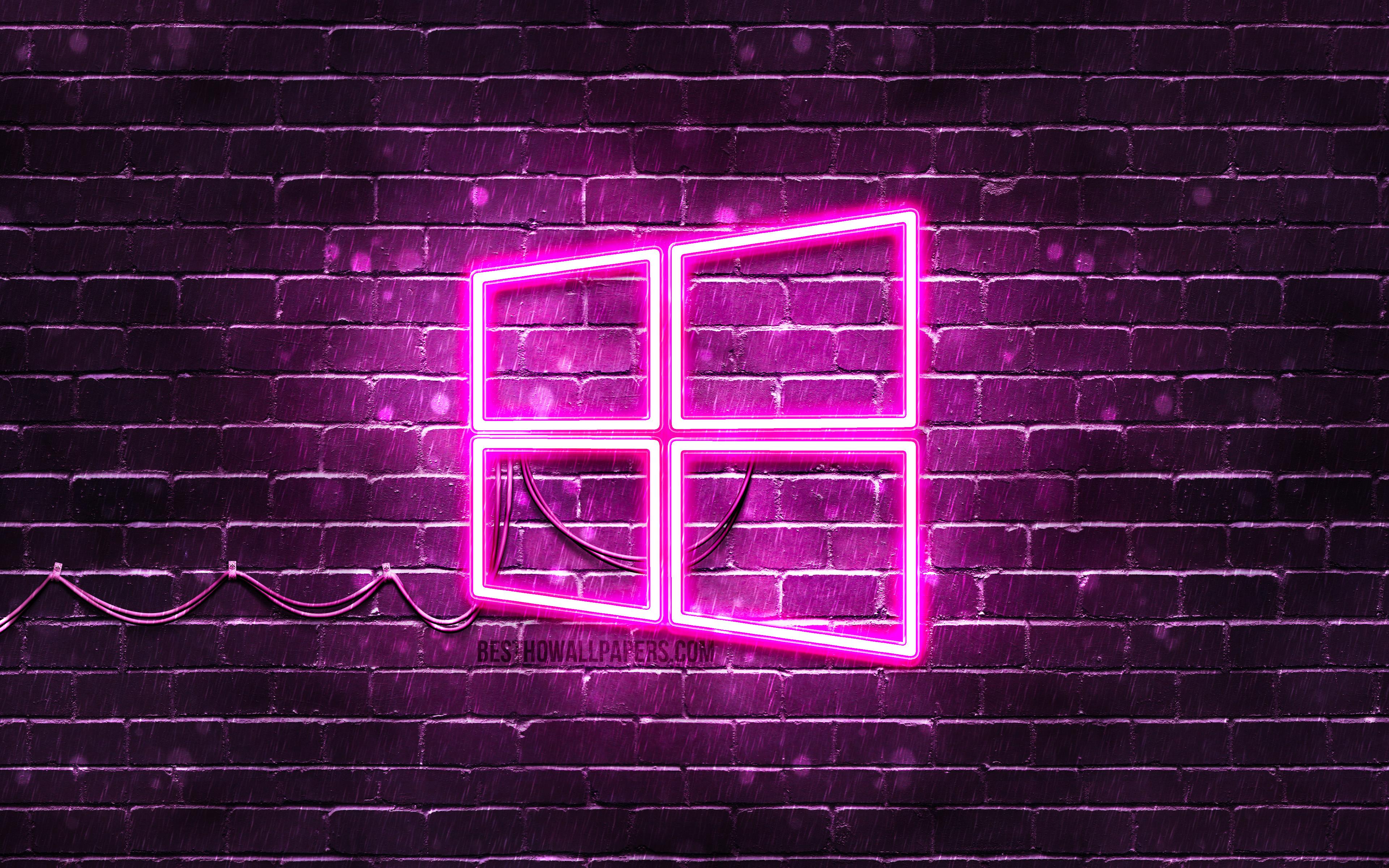 Neon Windows Logo Wallpapers - Top Free Neon Windows Logo Backgrounds ...