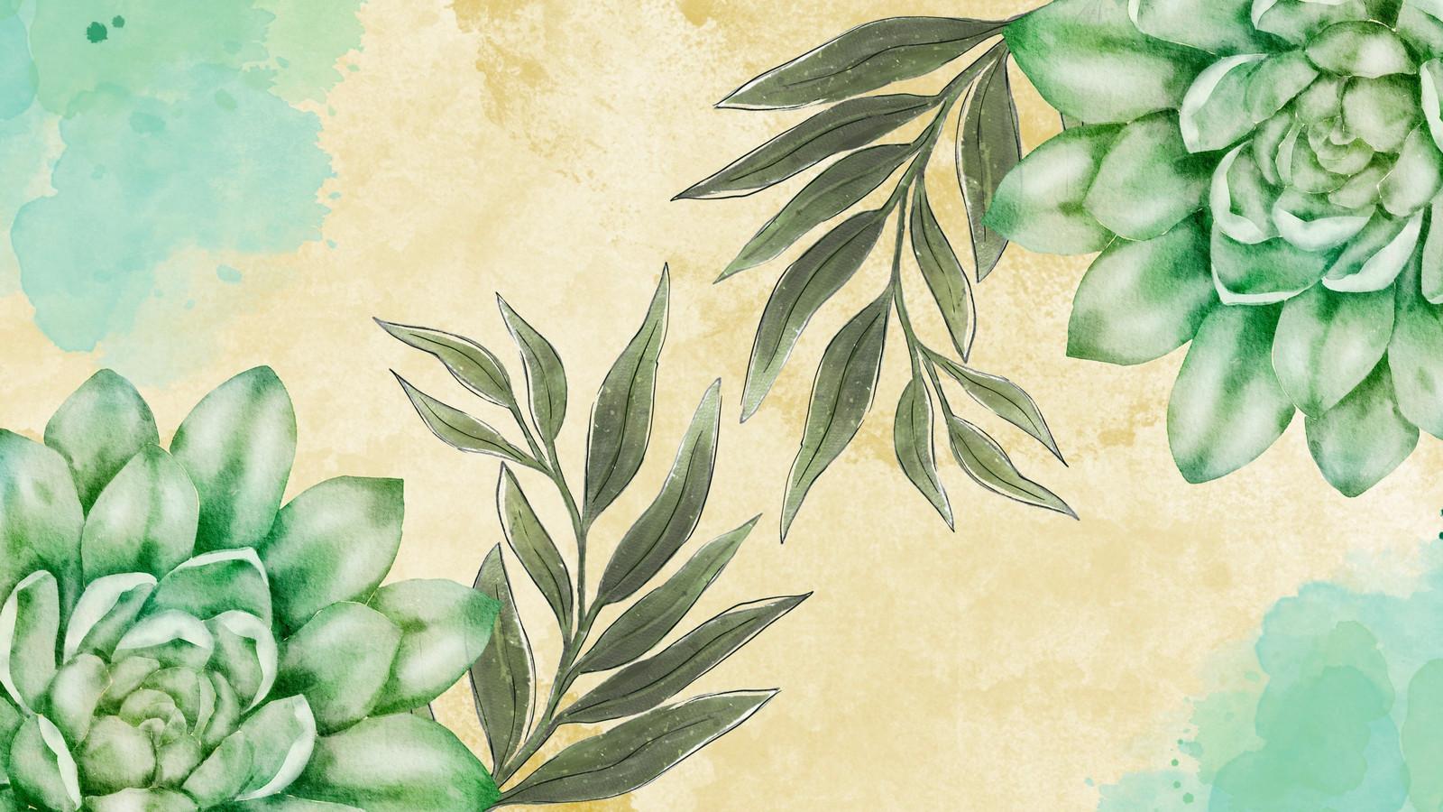 Green Watercolor Desktop Wallpapers - Top Free Green Watercolor Desktop ...