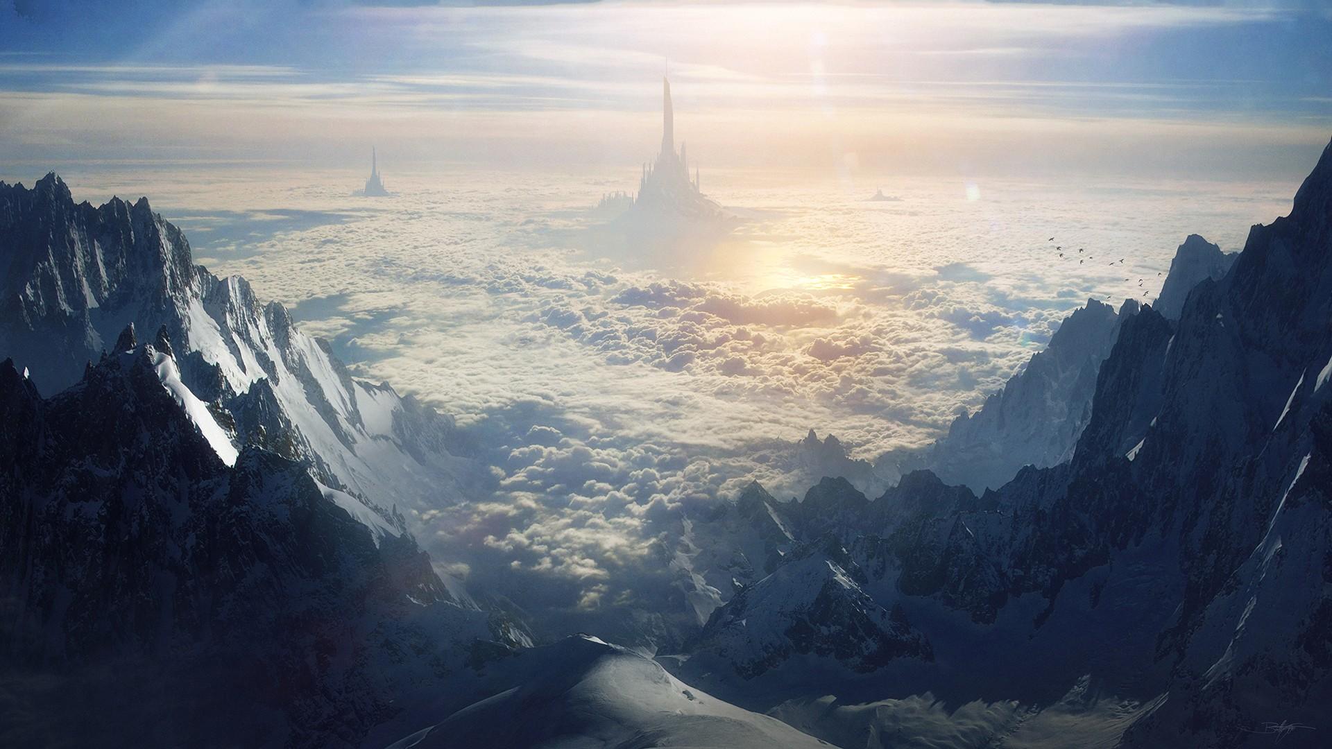Fantasy Mountain Wallpapers - Top Free Fantasy Mountain Backgrounds ...