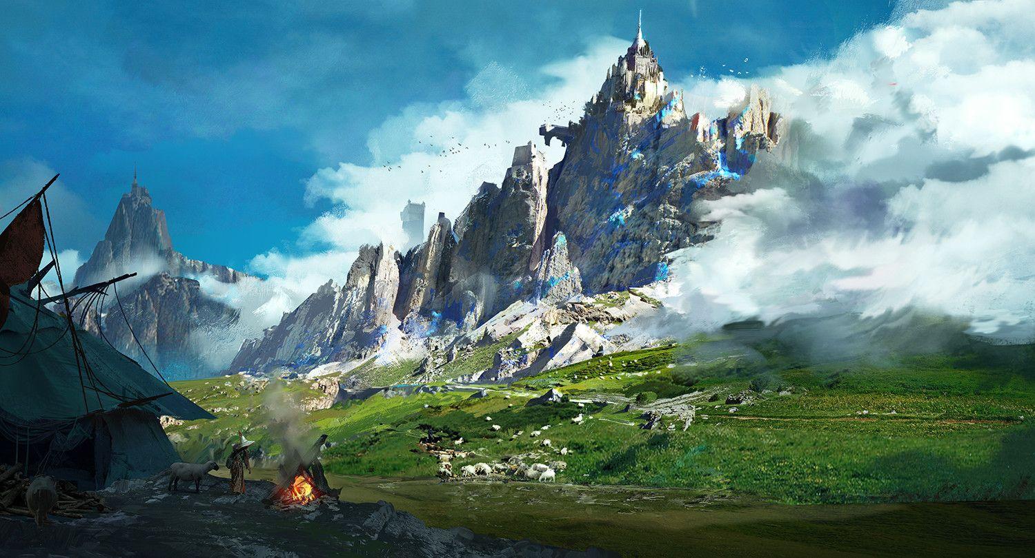 Fantasy Mountain Wallpapers - Top Free Fantasy Mountain Backgrounds - WallpaperAccess
