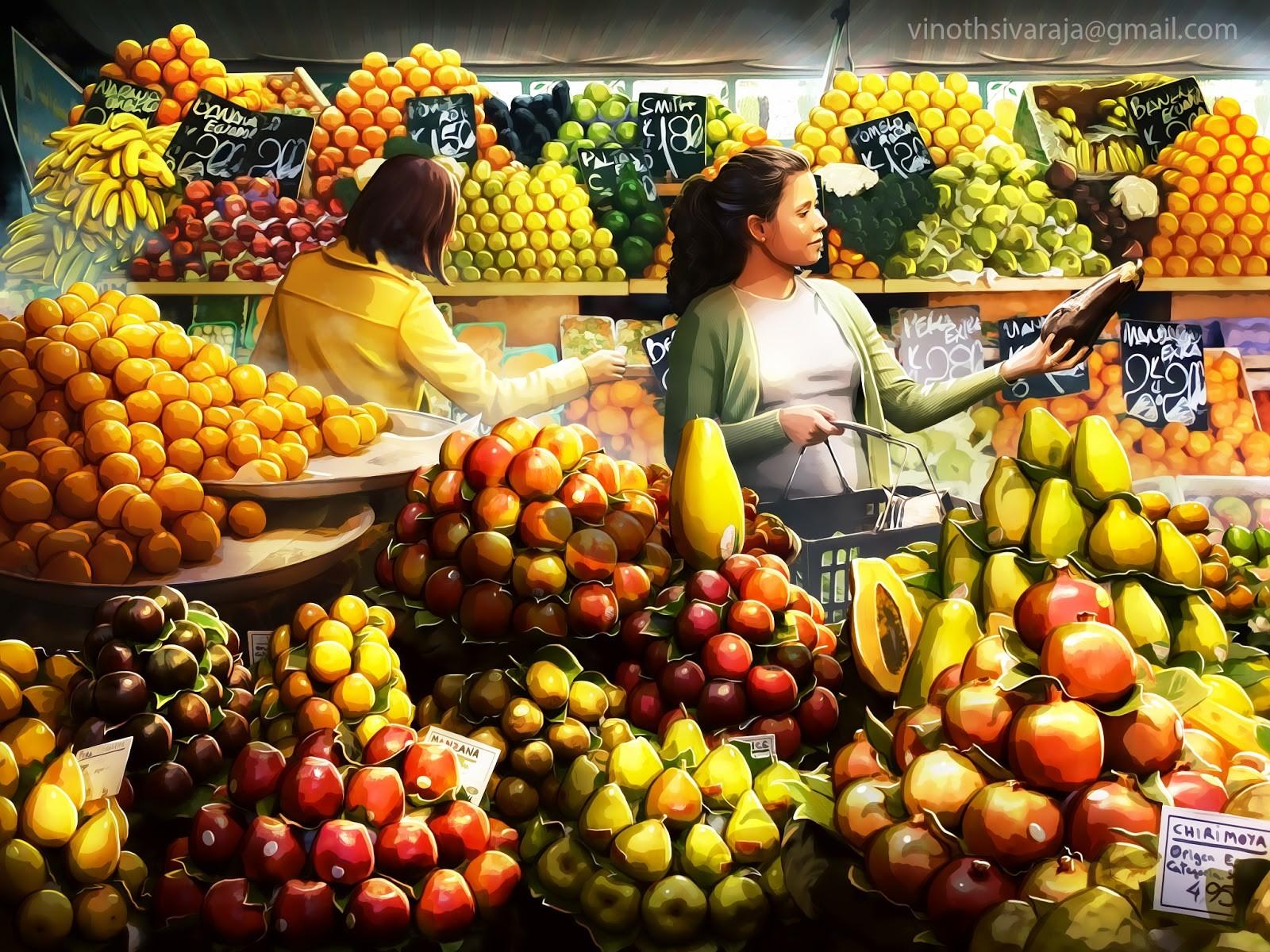 Fruit Shop Wallpapers - Top Free Fruit Shop Backgrounds - WallpaperAccess