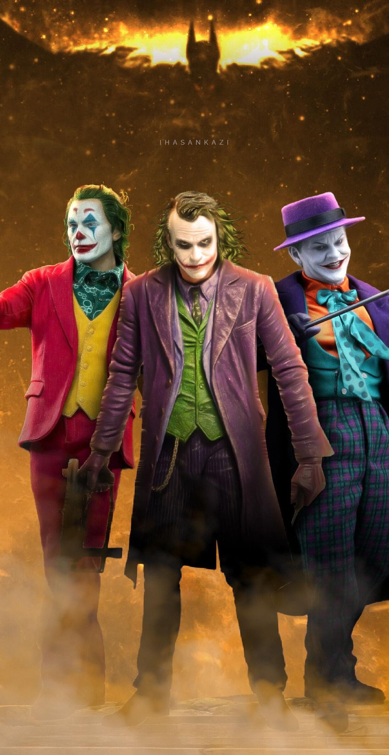 Three Joker Wallpapers - Top Free Three Joker Backgrounds - WallpaperAccess
