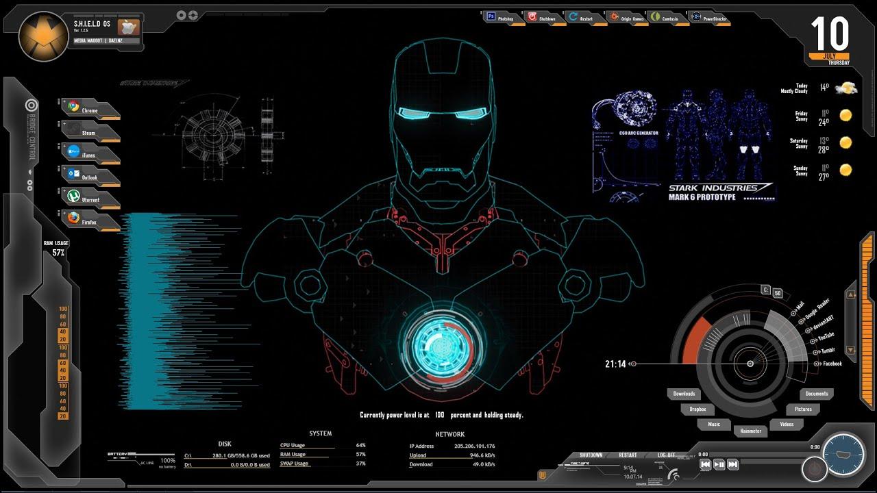 Tony Stark Computer Wallpapers - Top Free Tony Stark Computer ...