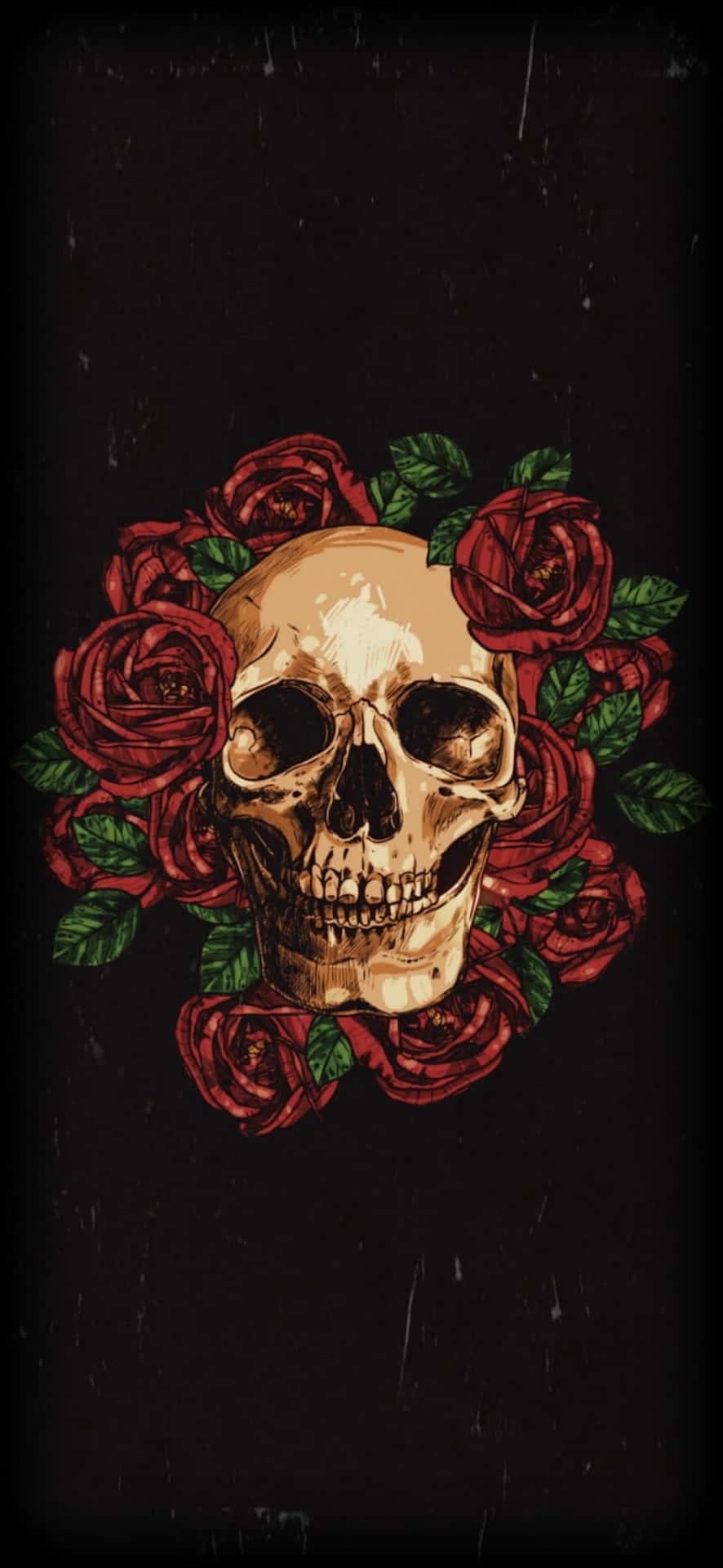 Skull with Roses Wallpapers - Top Free Skull with Roses Backgrounds ...