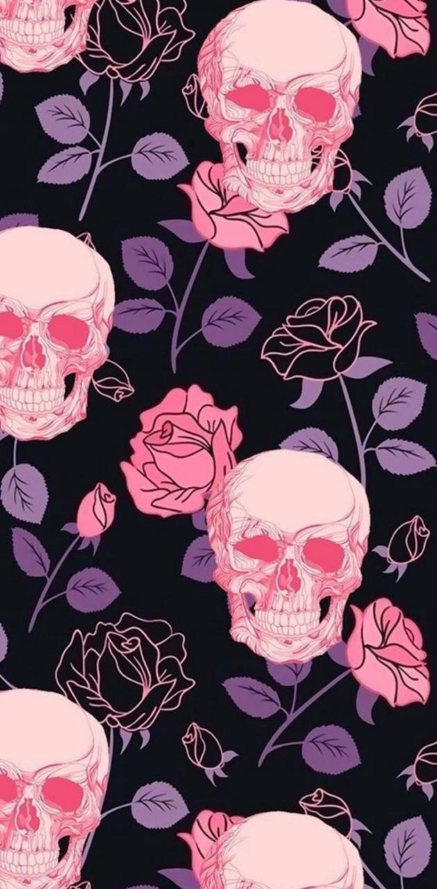 Skull with Roses Wallpapers - Top Free Skull with Roses Backgrounds ...