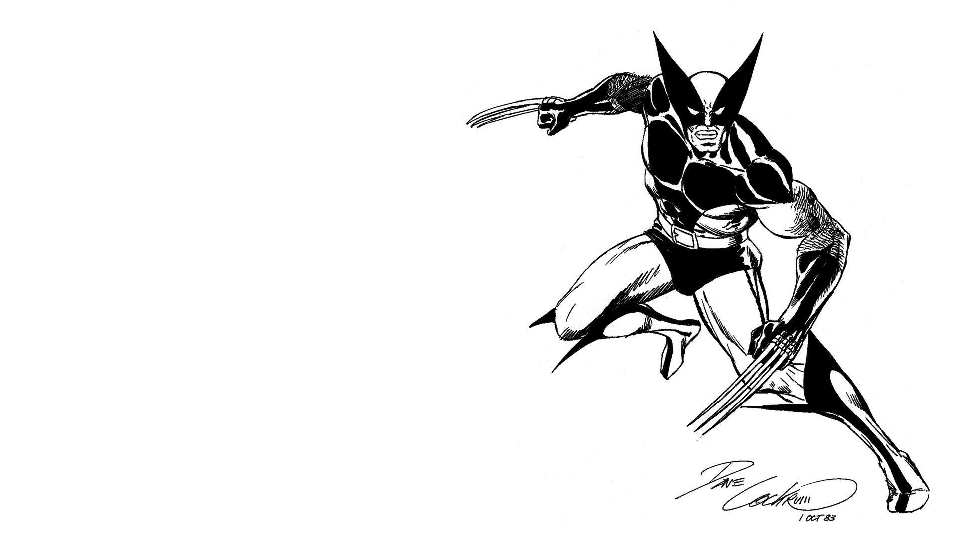 Wolverine Black and White Wallpapers - Top Free Wolverine Black and ...